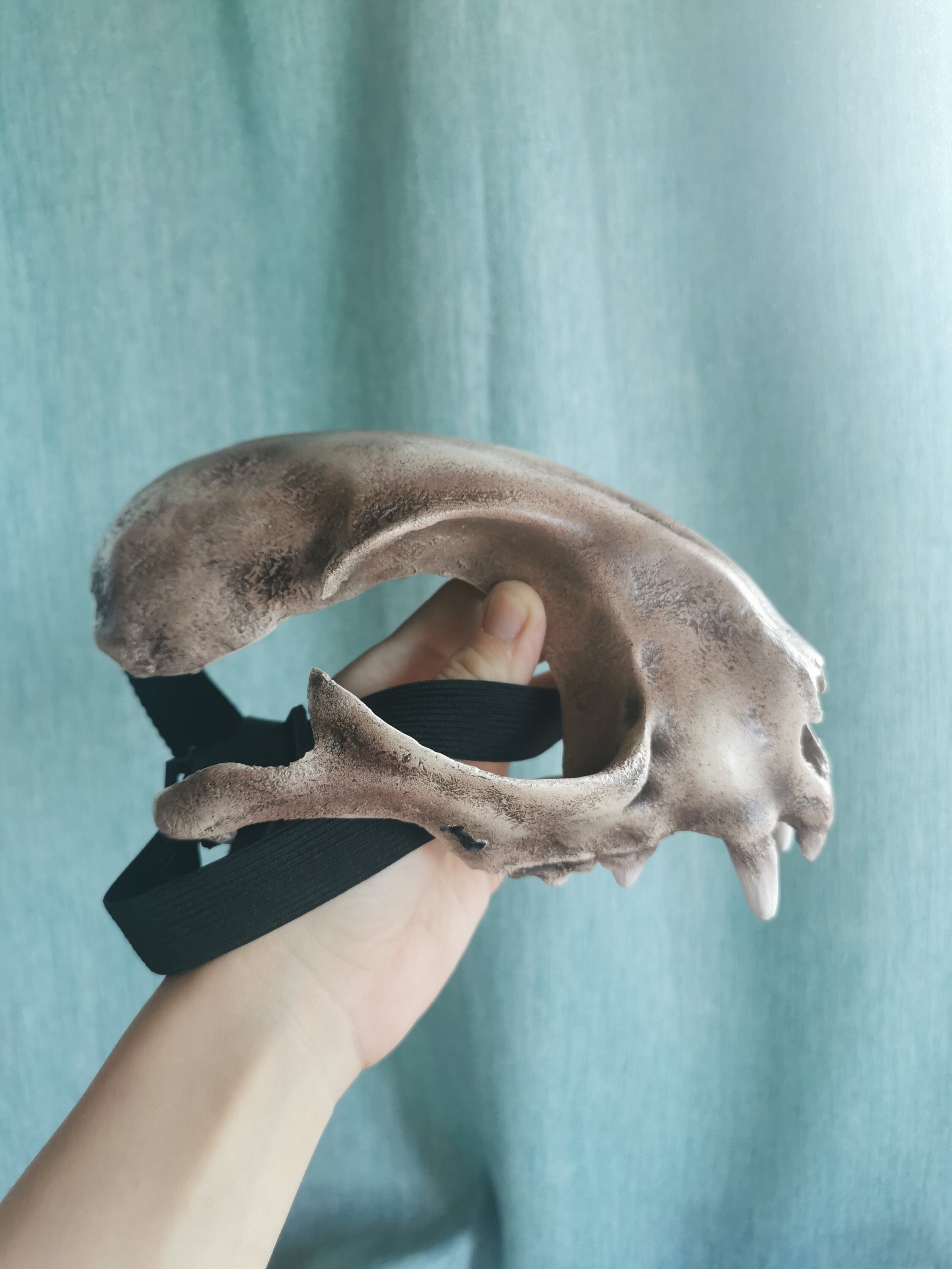 Cat Skull Mask Lightweight 3d Printed Cosplay Helment Felis - Etsy