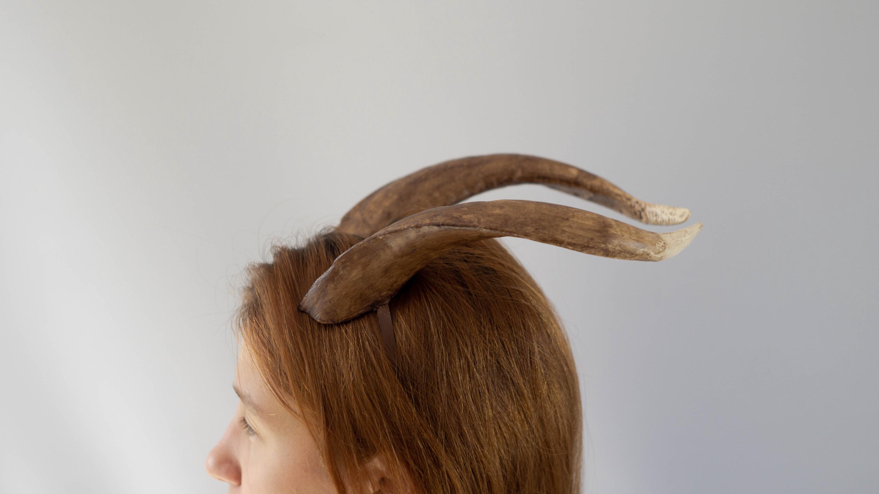 Tiefling Horns, Brown Devil Horns, Dragon Horns, Horns Headband ...