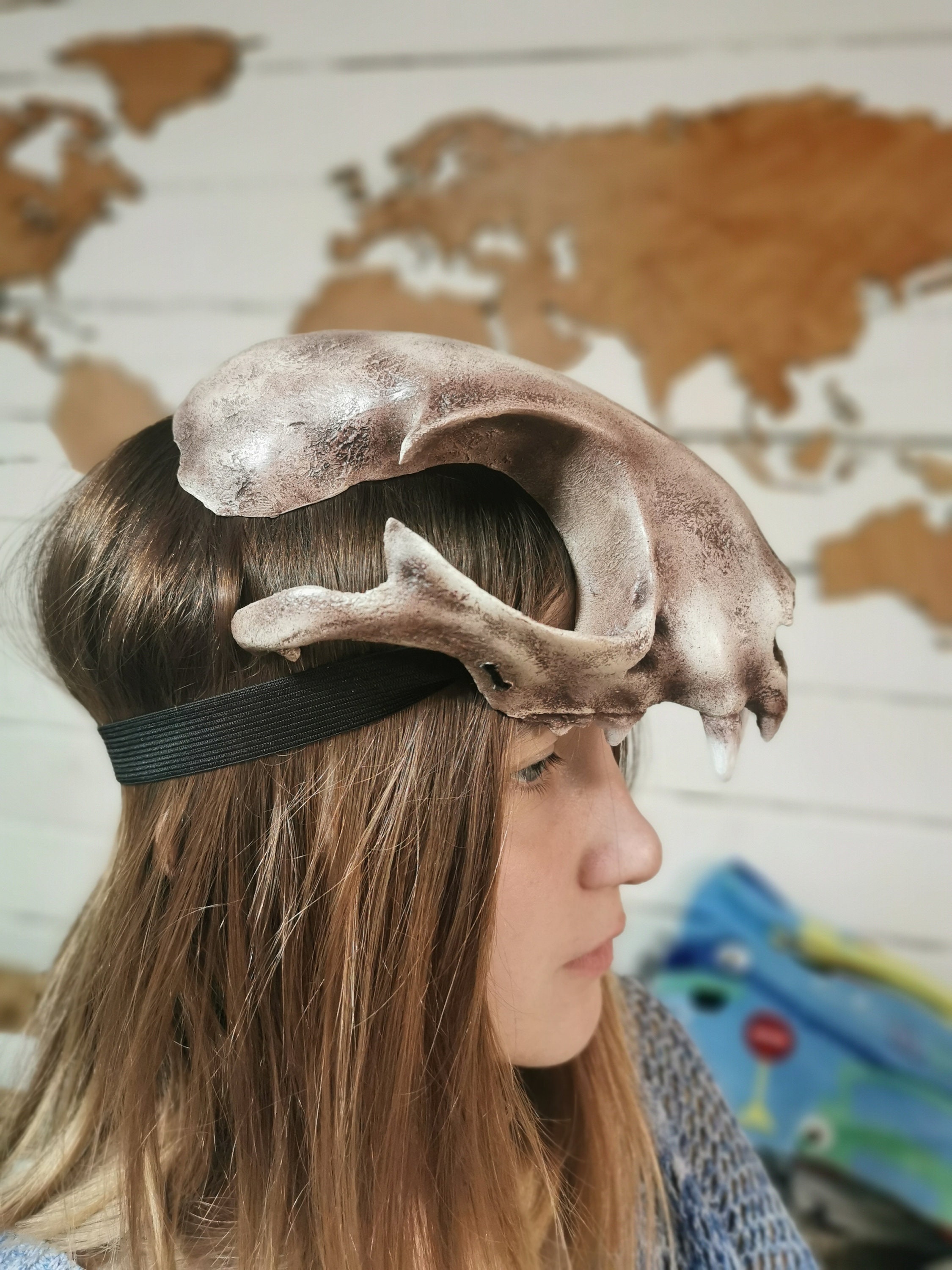 Cat Skull Mask Lightweight 3d Printed Cosplay Helment Felis - Etsy