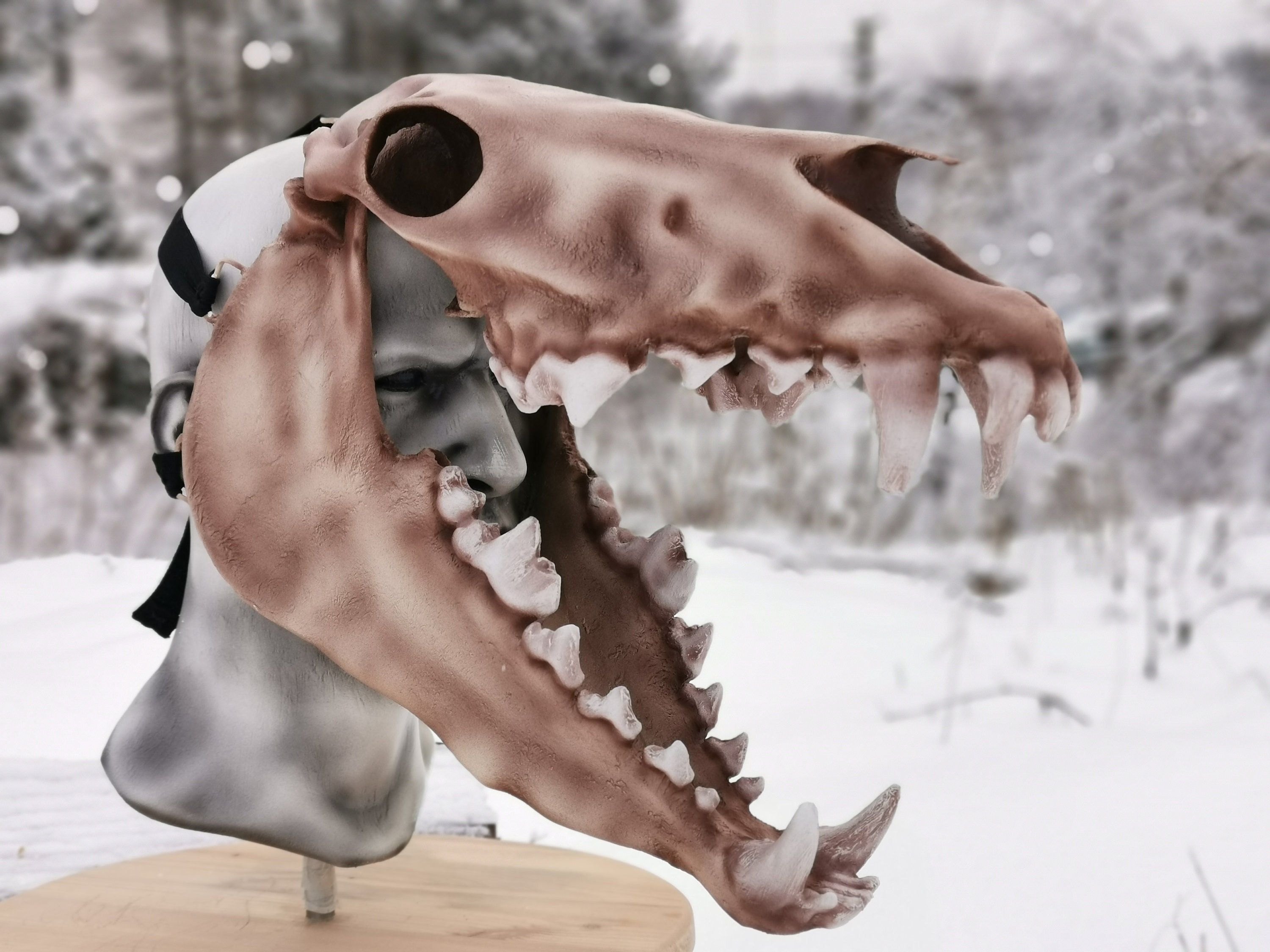 Wendigo Big Head Mask, Wendigo Mask Realistic Face Mask, Horror Mask ...