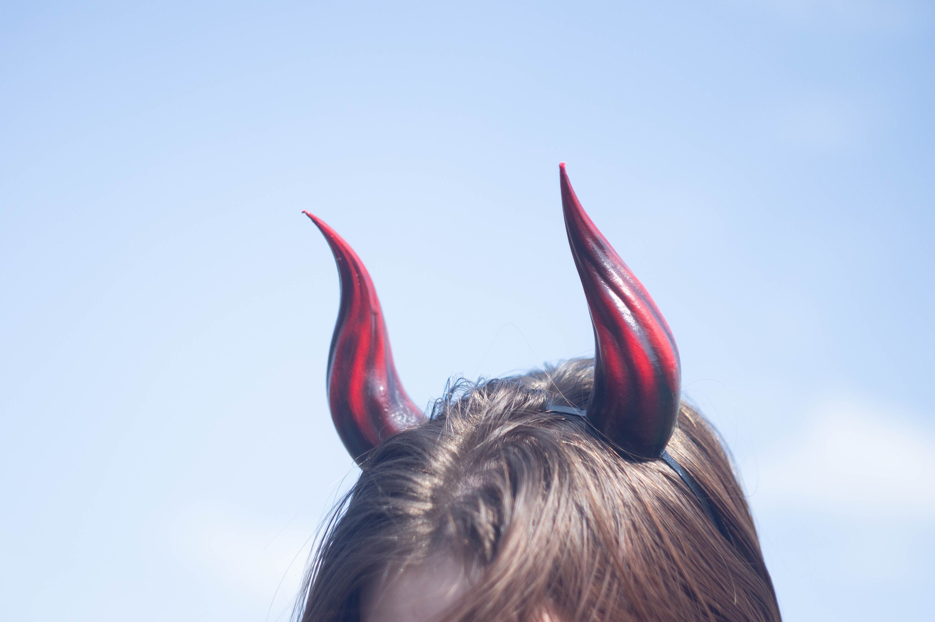 Small Devil Horns, Lightweight 3d Printed Headset Accessories ...