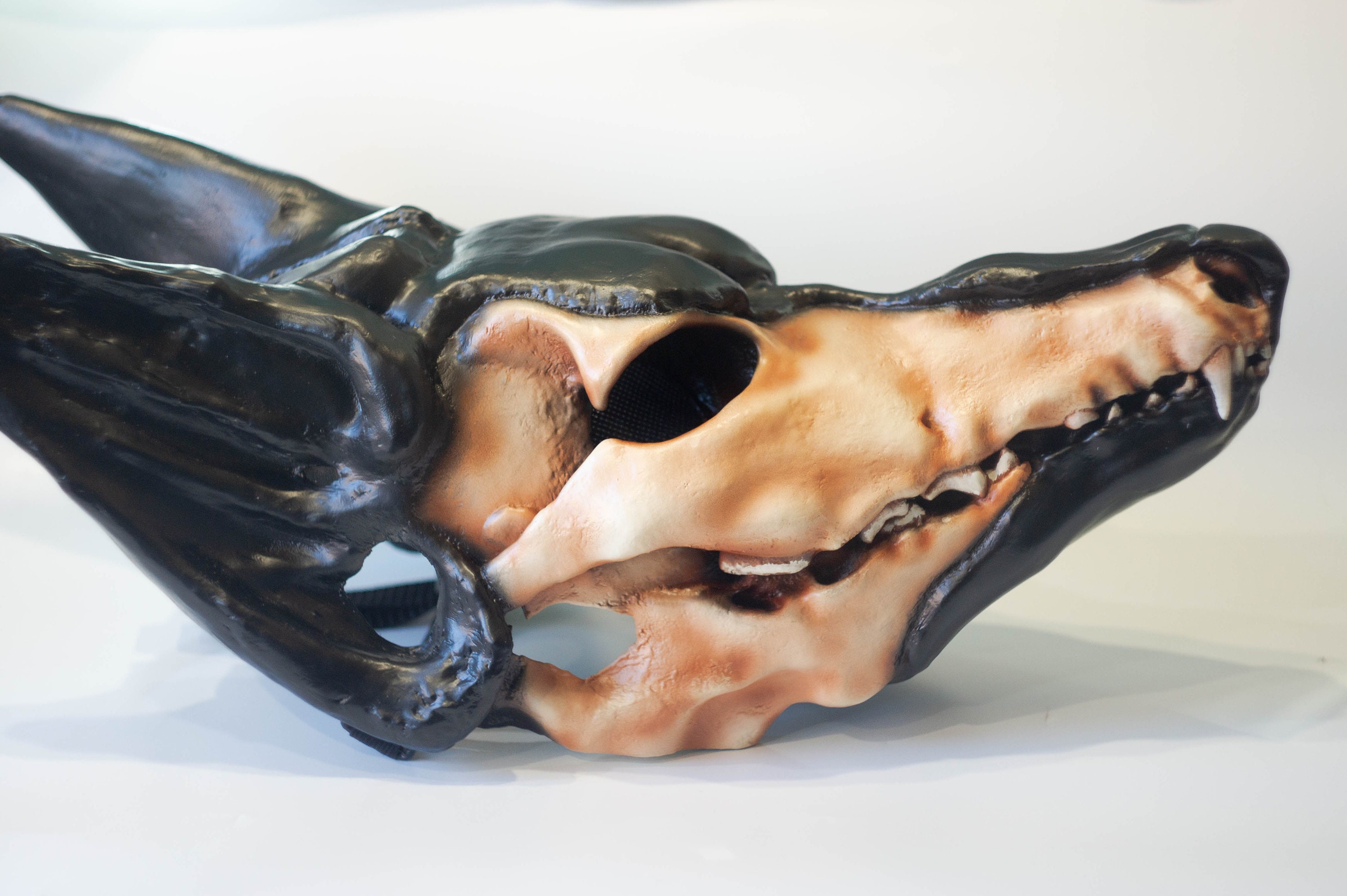 Egyptian Black Anubis Head Mask, Black Jackal Mask, Anubis Cosplay Mask, for Egyptian Costume ...