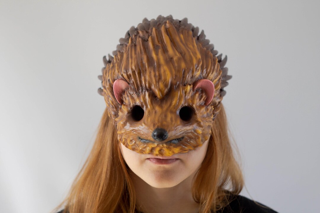 Hedgehog Mask Full Phase, Muzzle Mask, Realistic Animal Mask for ...