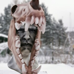 Wendigo Big Head Mask, Wendigo Mask Realistic Face Mask, Horror Mask ...
