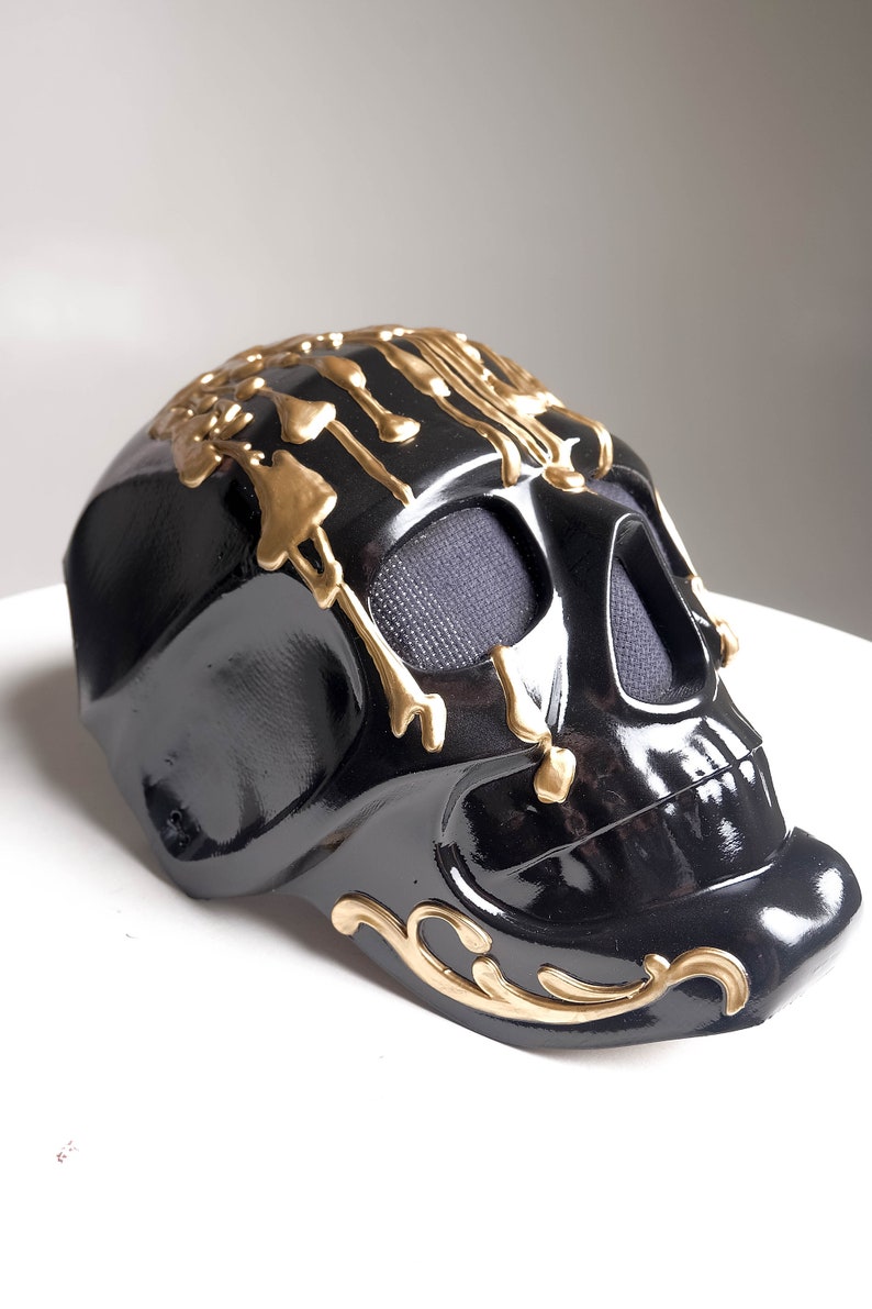 Human Skull Mask, Black Skull Mask, Cosplay Mask, Horror Mask, Moriarty Mask for Halloween ...