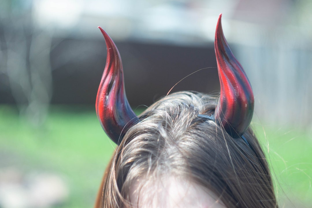 Small Devil Horns, Lightweight 3d Printed Headset Accessories ...