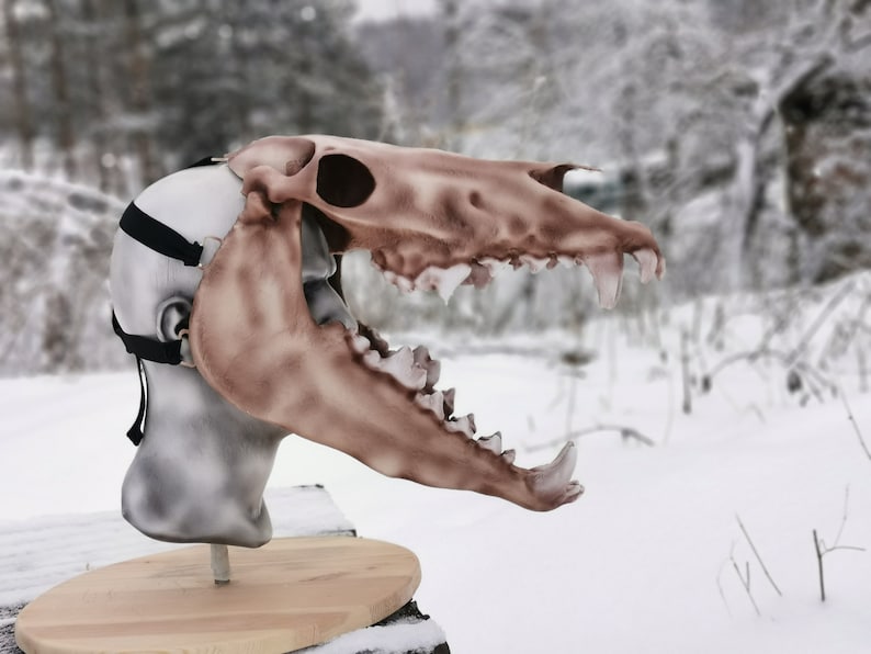 Wendigo Big Head Mask, Wendigo Mask Realistic Face Mask, Horror Mask ...