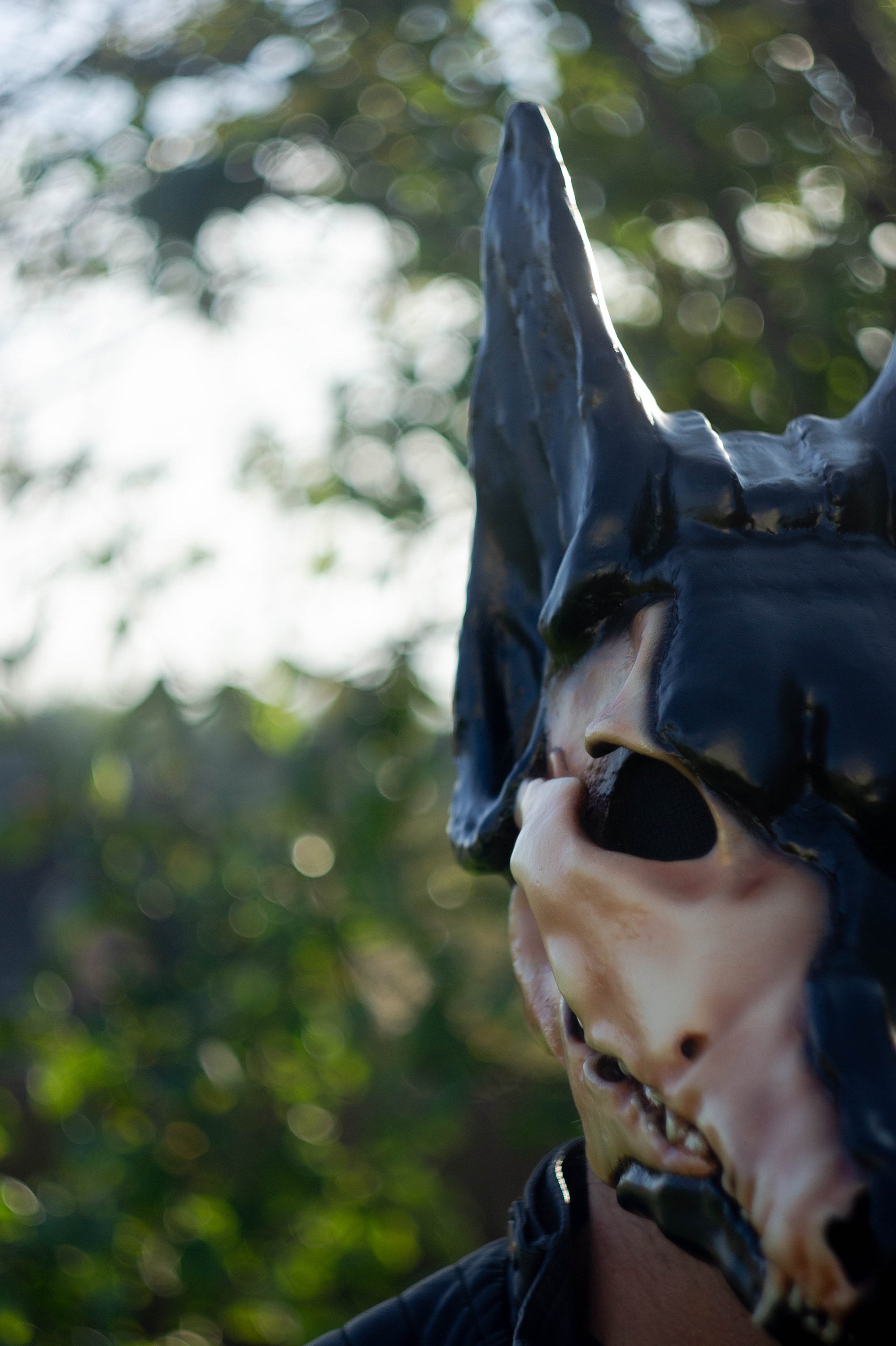 Egyptian Black Anubis Head Mask, Black Jackal Mask, Anubis Cosplay Mask ...