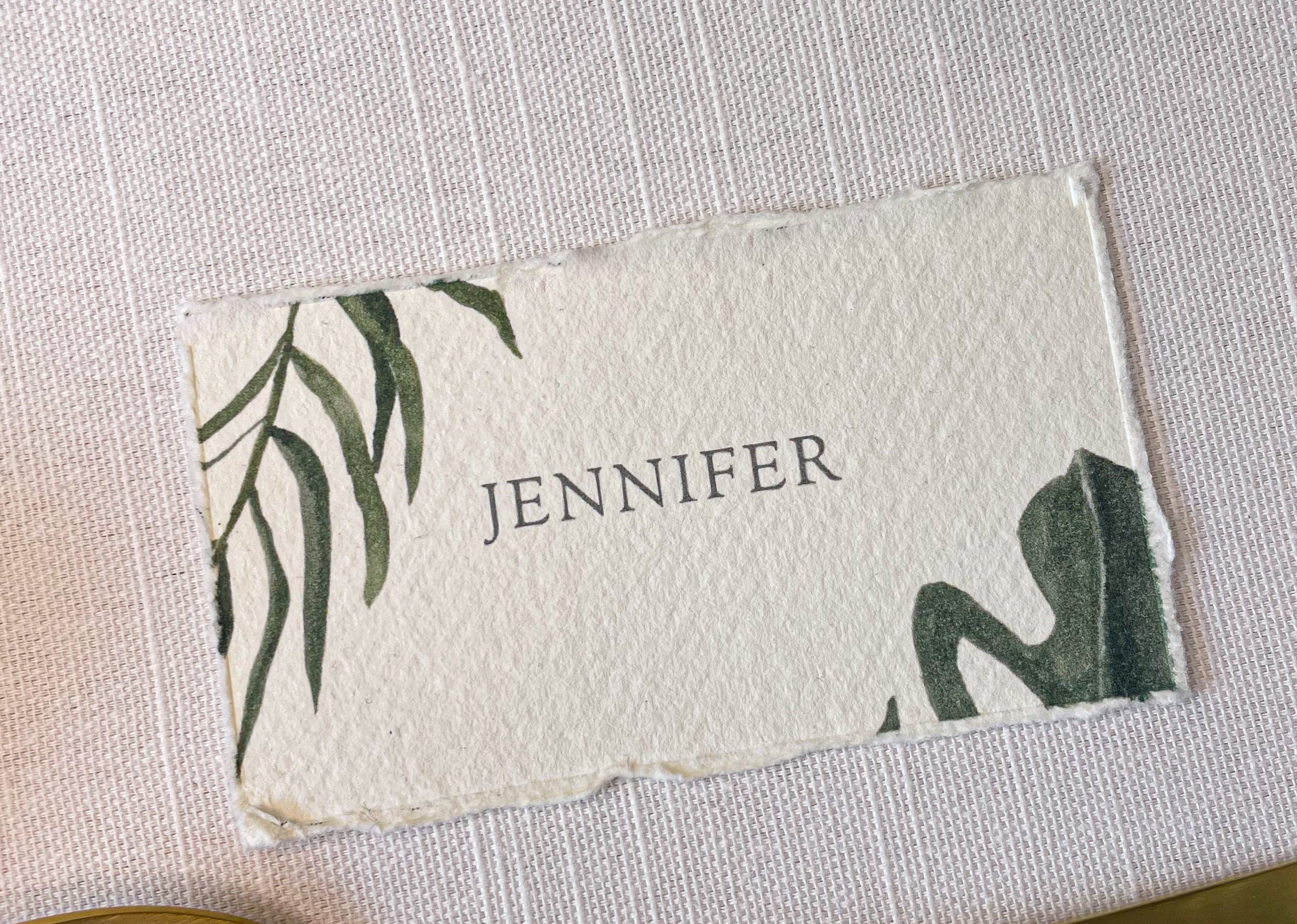 Tropical Foliage Wedding Menu / Handmade Paper Menu / Tropical Foliage ...