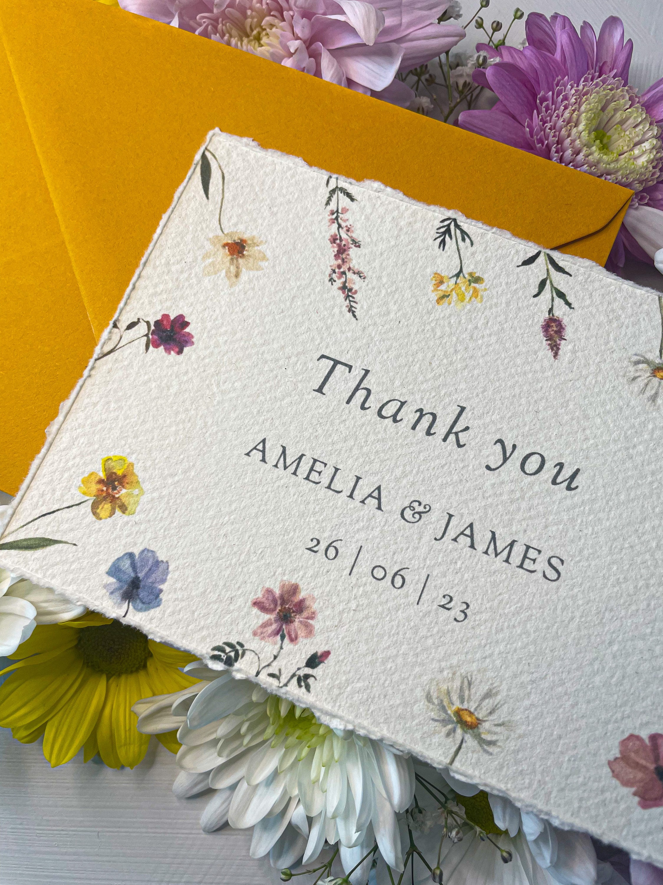 Wildflower Thank You / Floral Thank You / Flower Thank You / Thank You ...