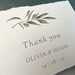 Olive Thank You / Olive Branch Thank You / Wedding Thank You / Thank ...