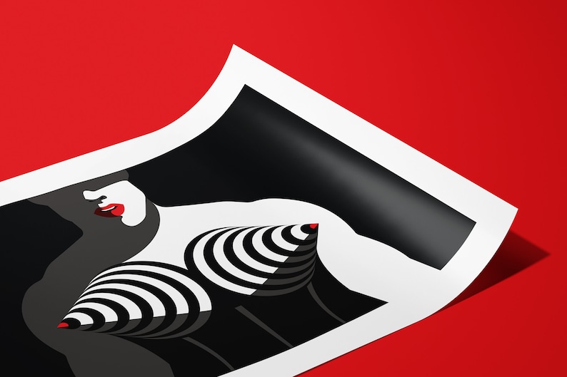 Iconic Cone Bra Art Print Queer Non Binary Gender Fluid Gay Wall Art ...