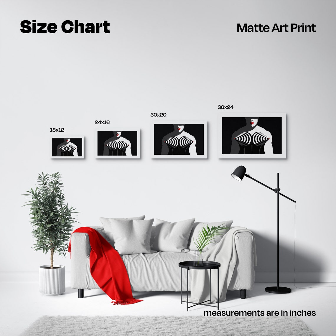 Iconic Cone Bra Art Print Queer Non Binary Gender Fluid Gay Wall Art ...