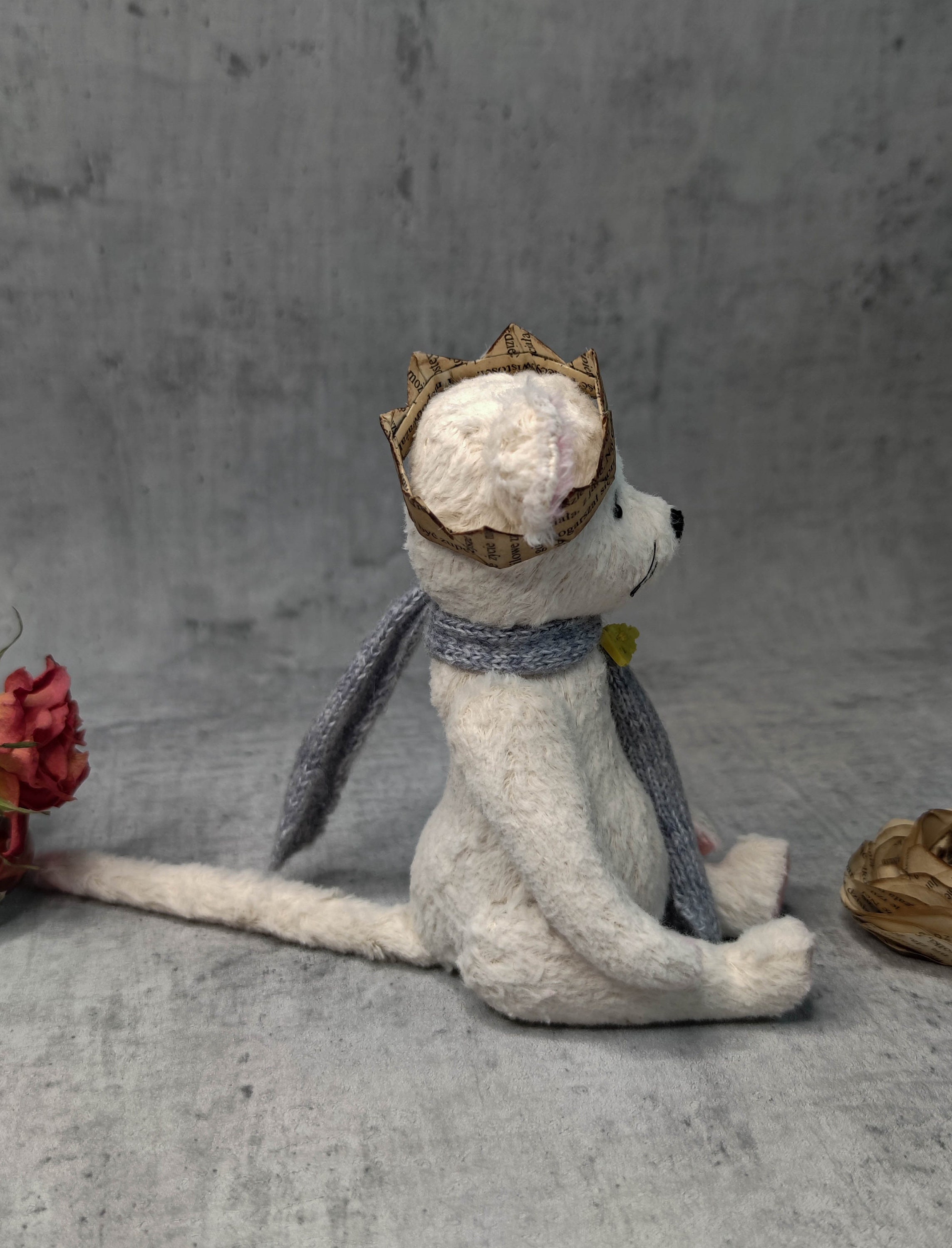 OOAK Teddy Mouse Toy, Handmade Plush Mouse,collectible Teddy Bear,plush ...