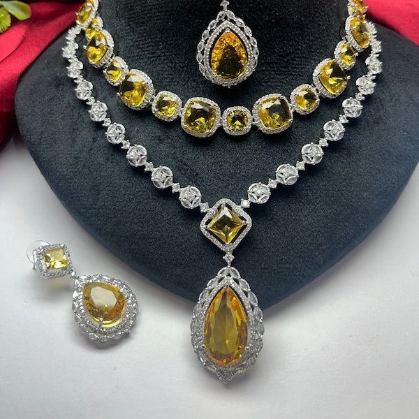 Yellow Jewelry Set - Etsy