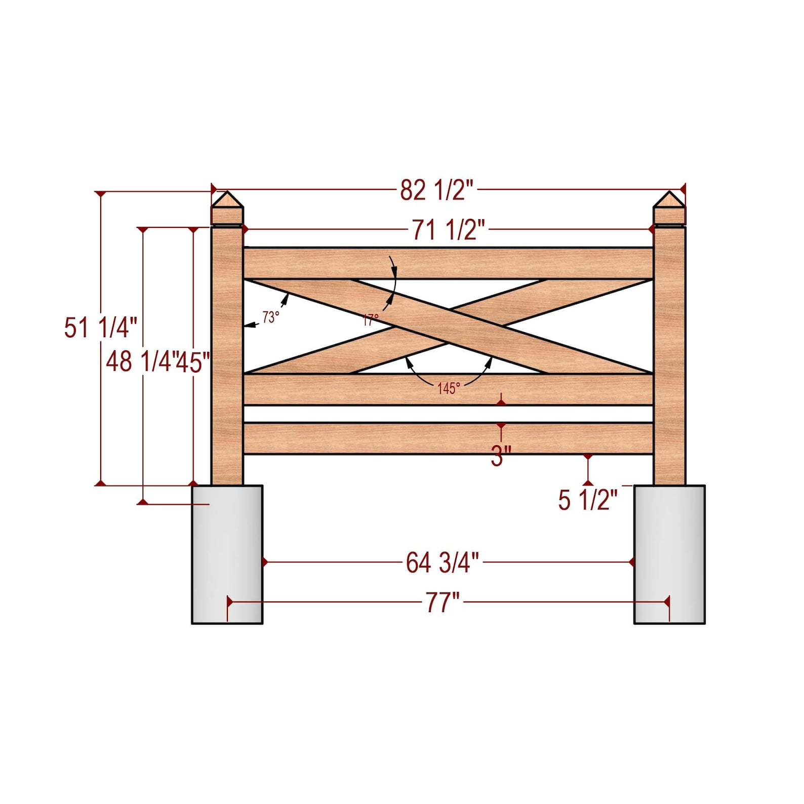 Freestanding Fence Panel Plan 6x6 (PDF Pattern) - Etsy