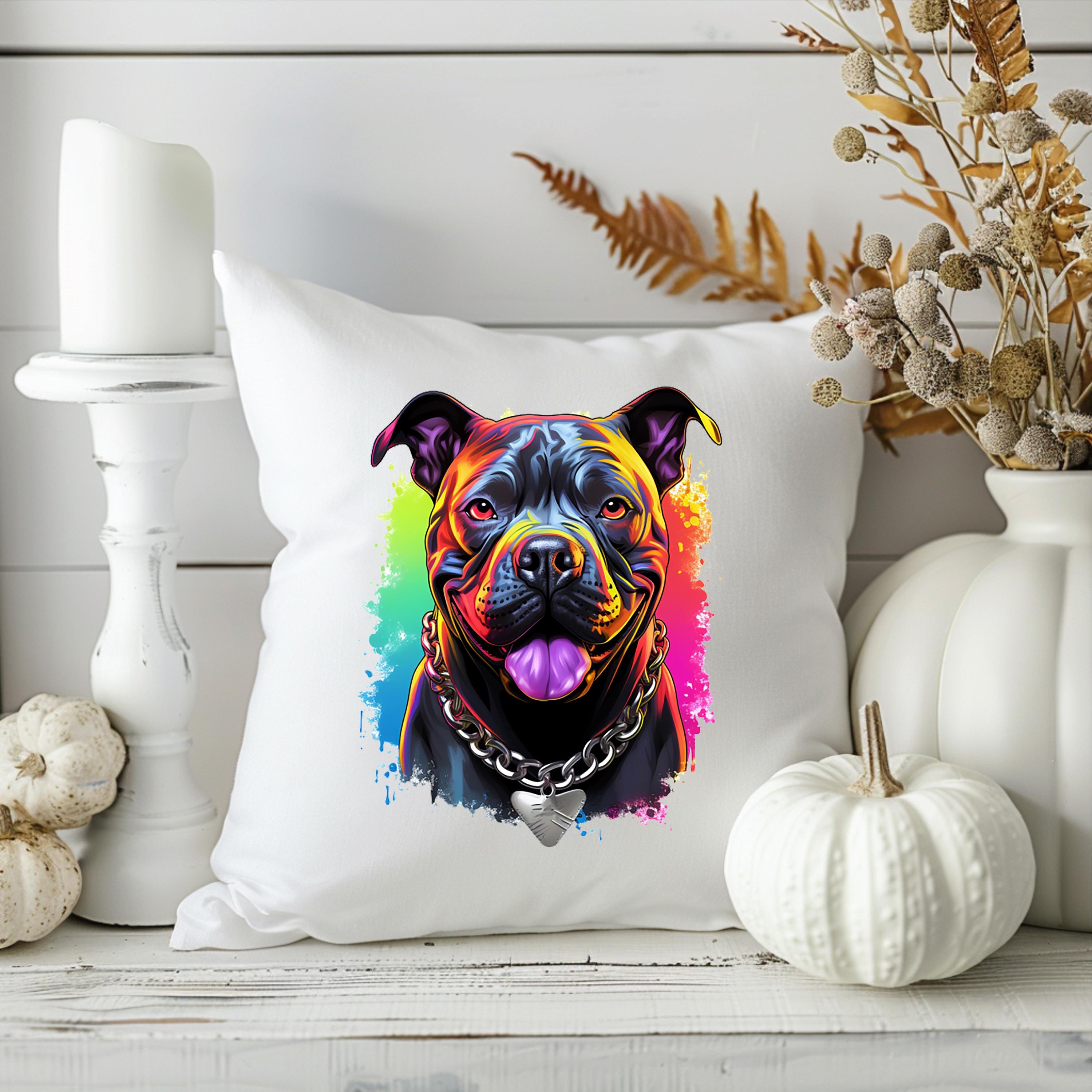 American Bully Dog Wearing Silver Chain Sublimation Designs T-shirt ...
