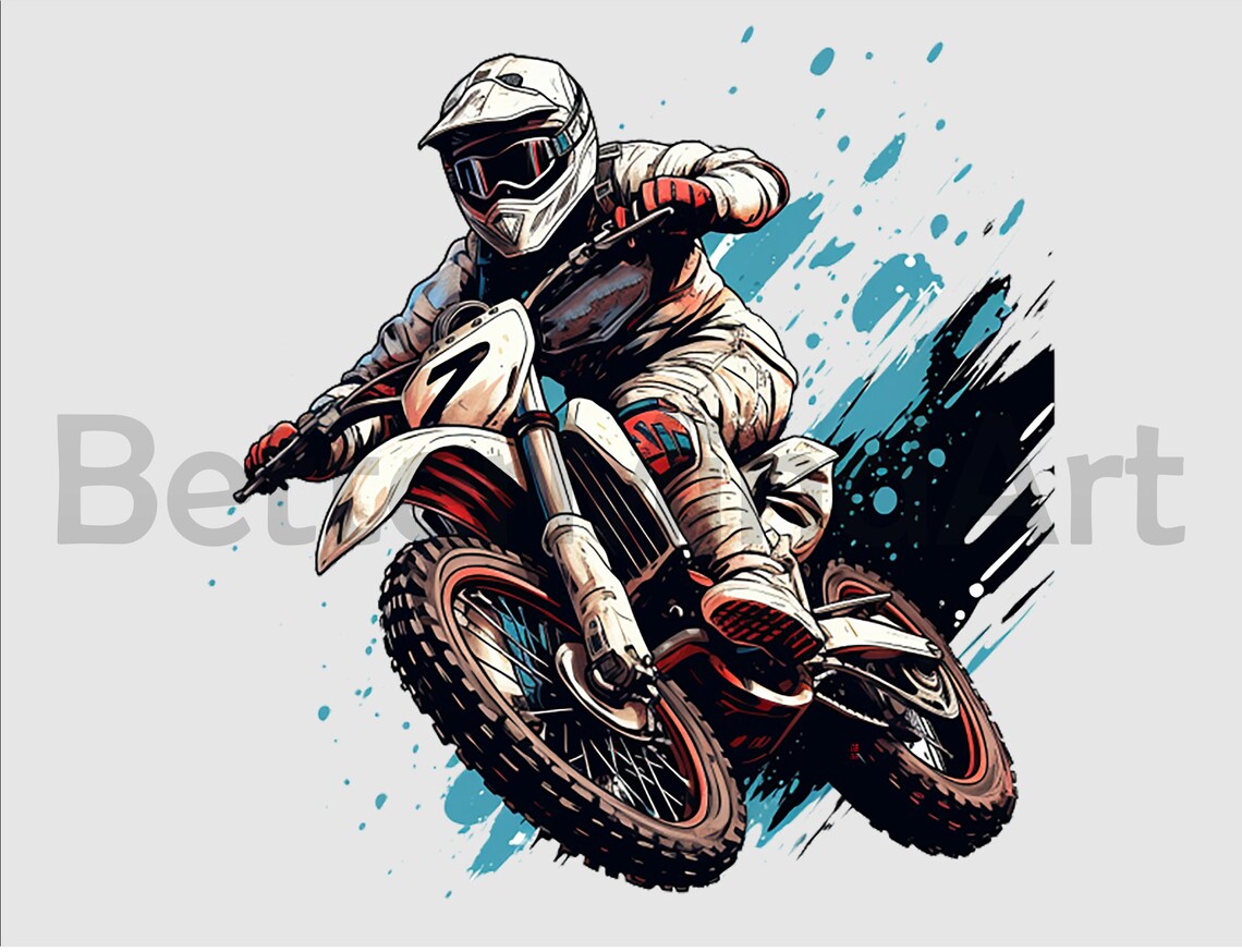 Cool Motocross Rider PNG Sublimation Designs - Dirt Bike PNG ...
