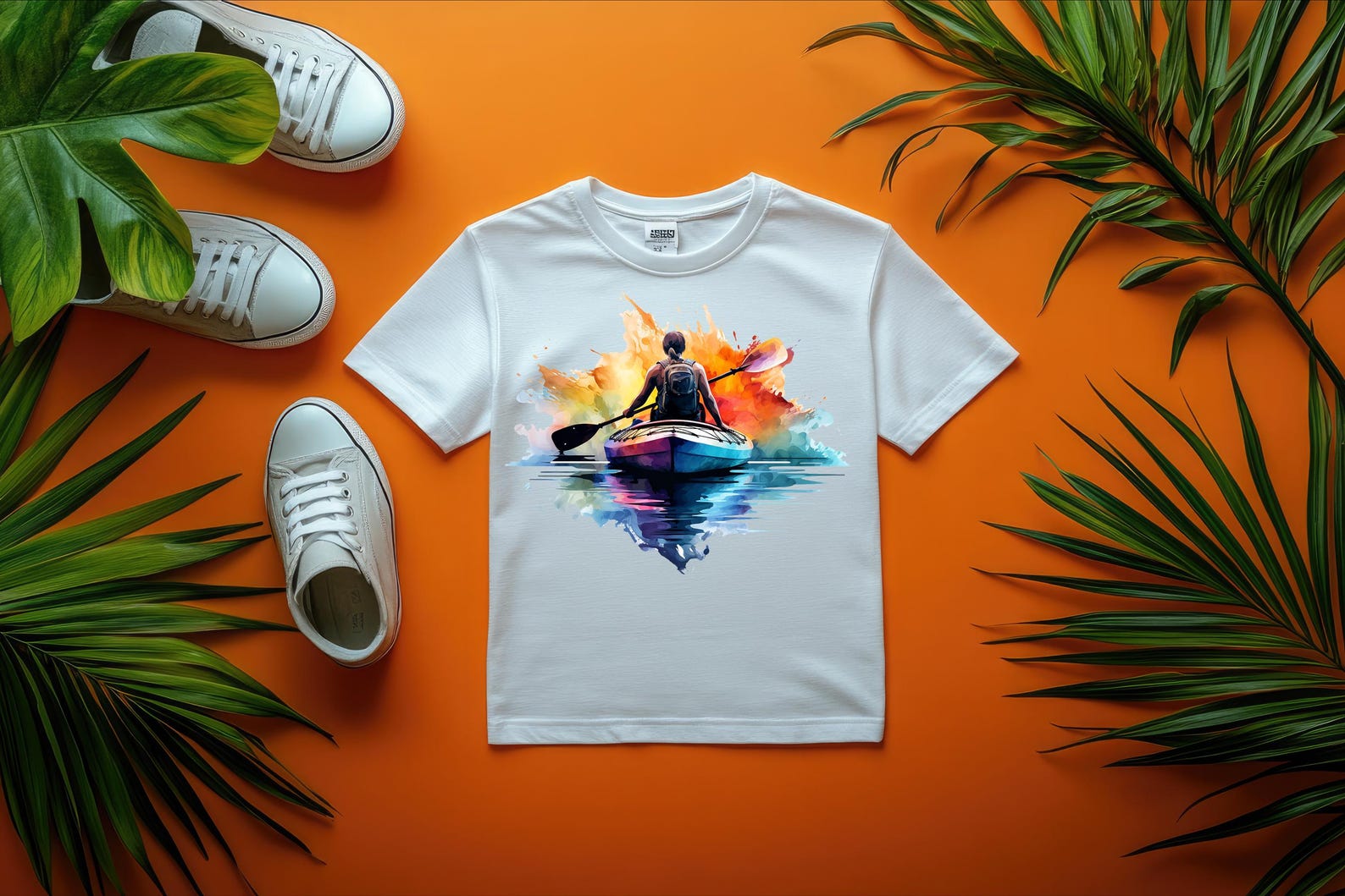 Cool Kayaking #02 Sublimation Designs T-shirt, Kayak Png, Kayaking ...