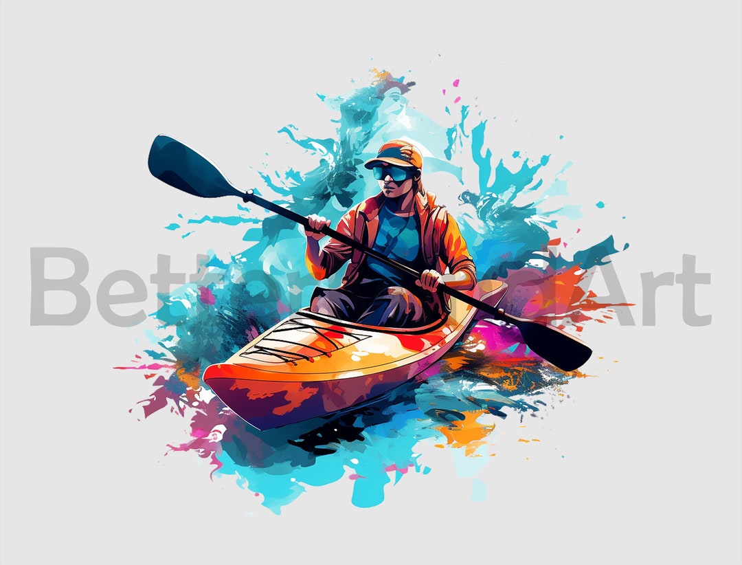 Cool Kayaking Sublimation Designs T-shirt, Kayak Png, Kayaking Clipart ...