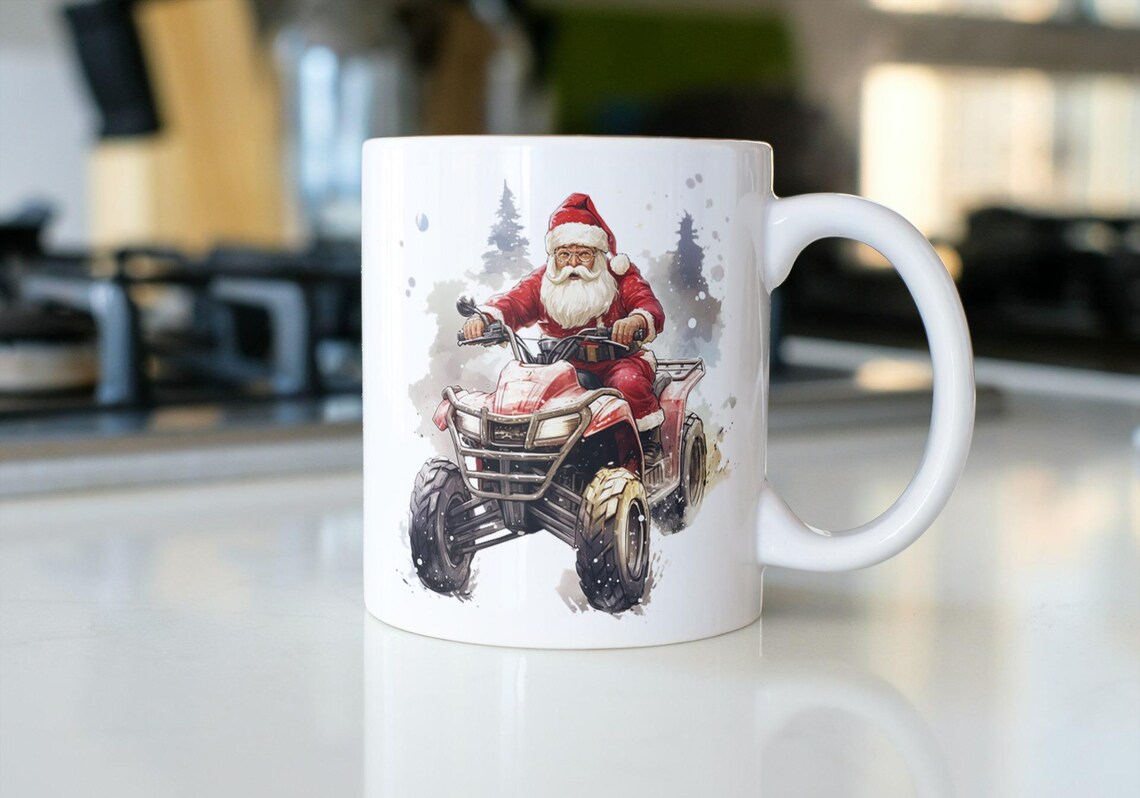 Santa Claus Atv Png, Sublimation Designs -digital Download, ATV PNG ...
