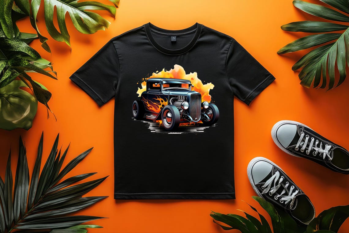 Classic Hot Rod Car #01 Sublimation Designs - Hot Rod PNG , Hot Rod ...