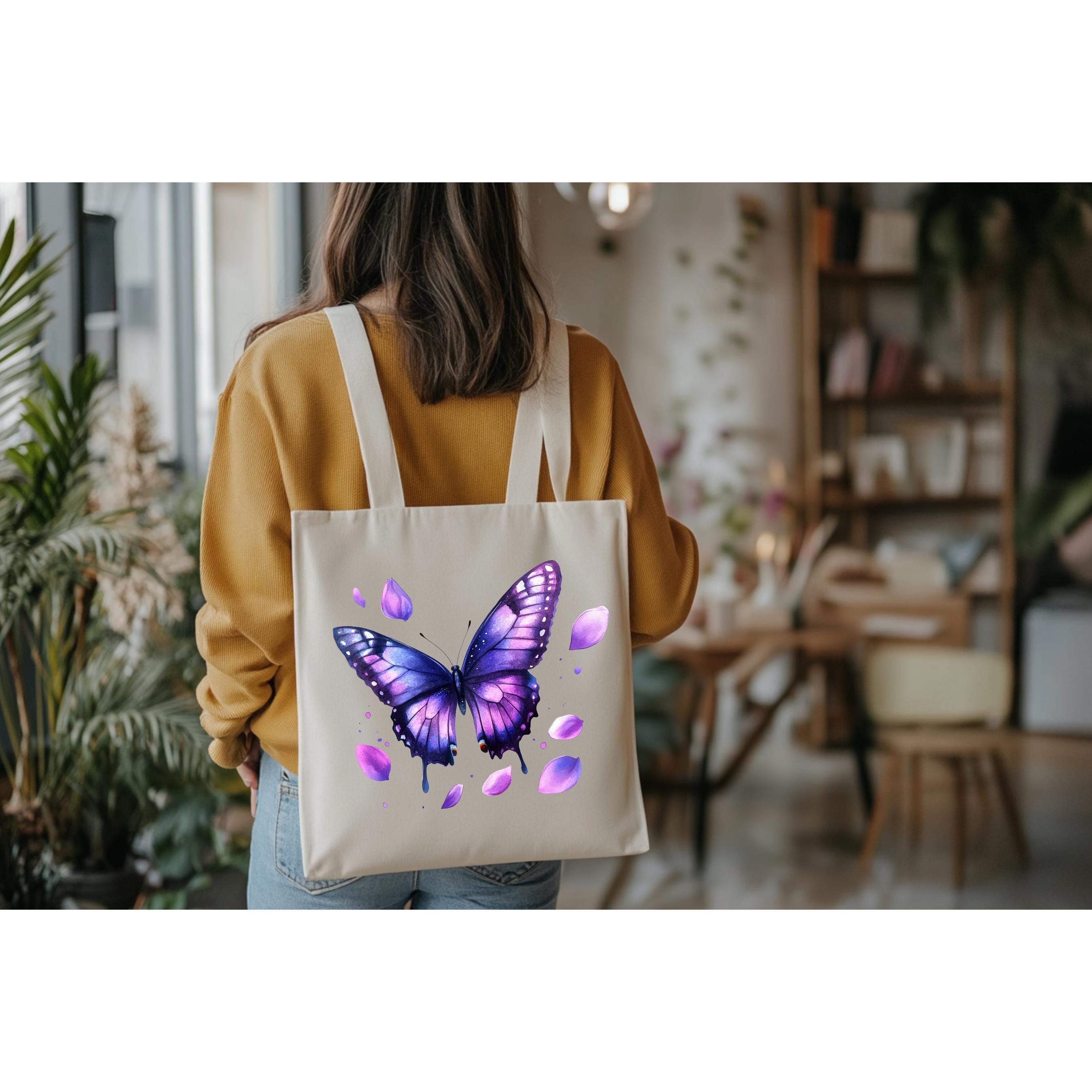 90 Purple Butterfly Clipart Bundle PNG | Watercolor Lavender Butterfly ...