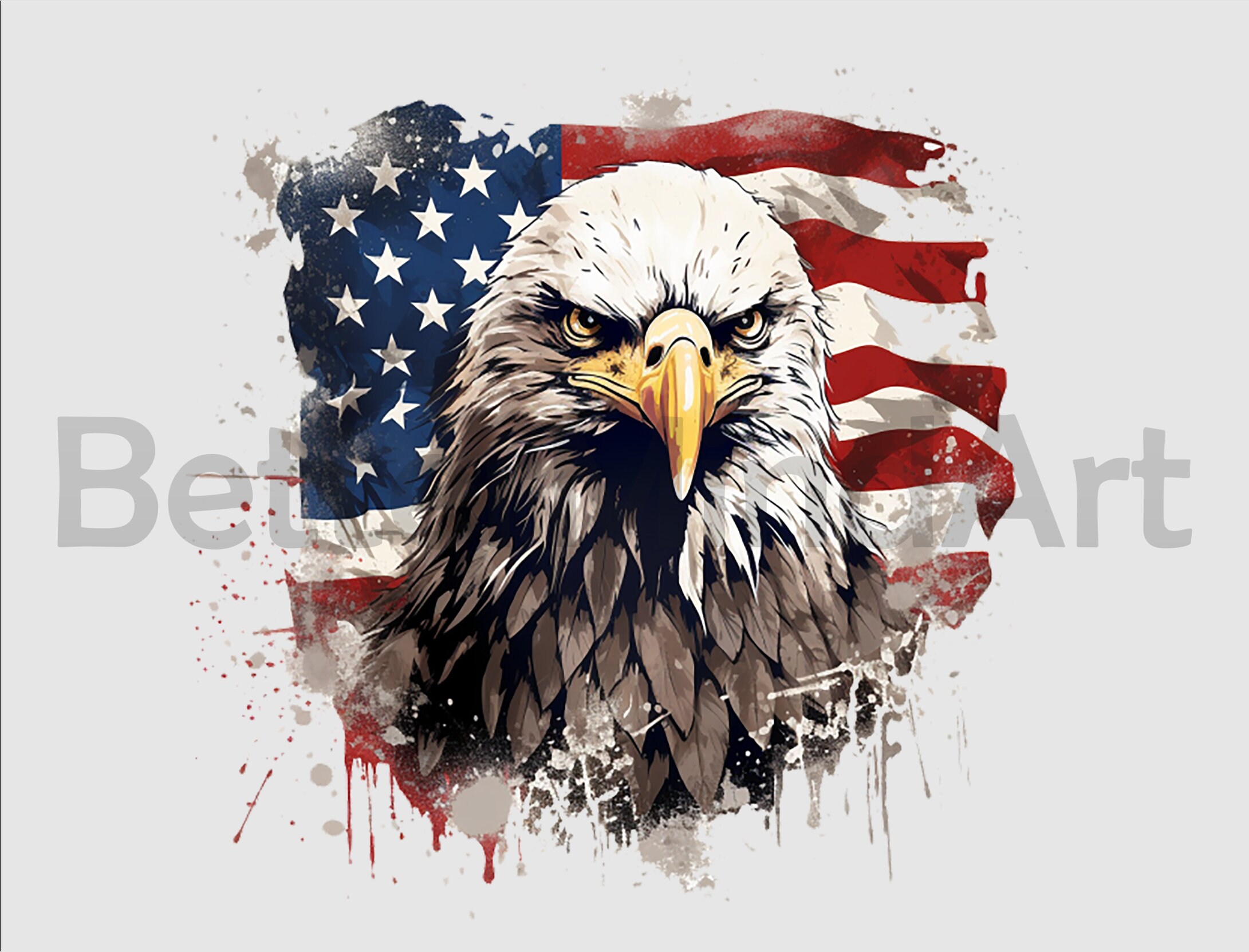American Distress Flag Eagle PNG , Sublimation Designs, Digital ...