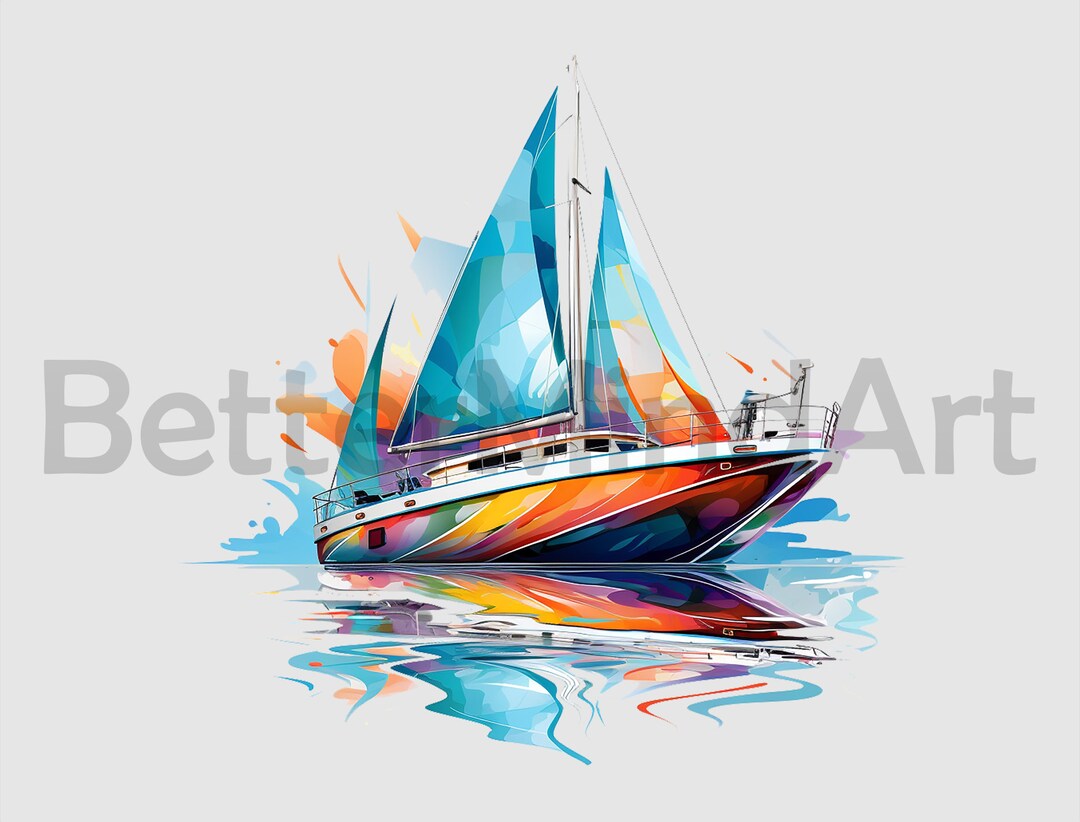 Cool Yacht Sublimation Designs - Yacht PNG , Yacht Clipart - Etsy