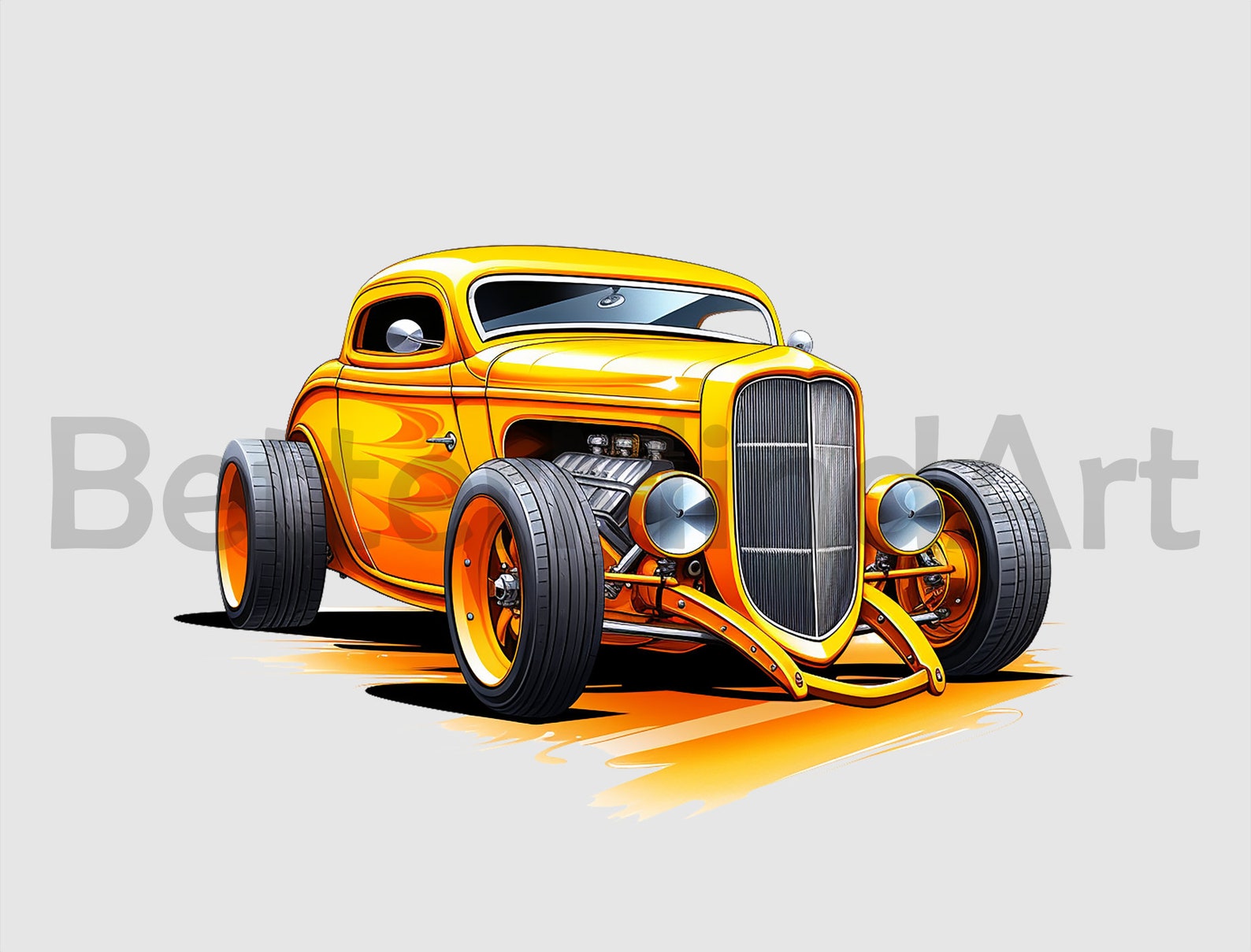 Classic Hot Rod Car #04 Sublimation Designs - Hot Rod PNG , Hot Rod ...