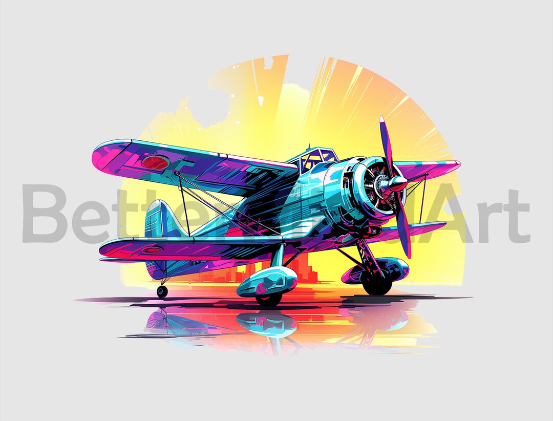 Vintage Aircraft PNG Sublimation Designs - Classic Airplane PNG ...