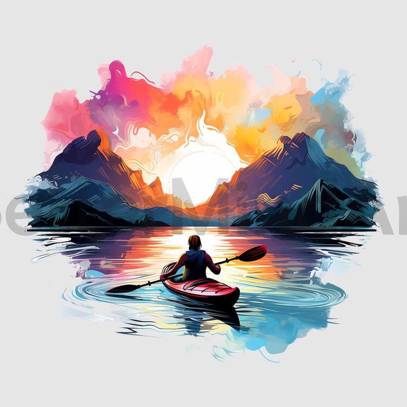 Kayak Art - Etsy