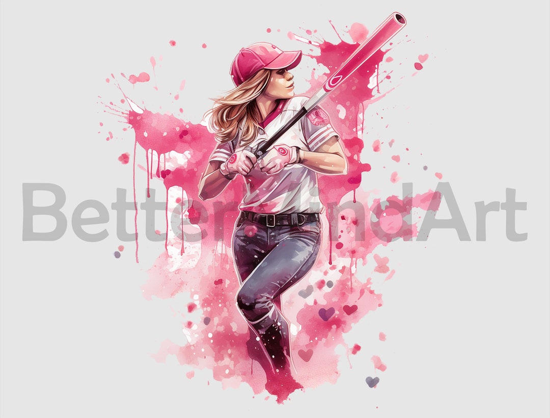 Pink Softball Mom Player 08 Sublimation Designs - Softball PNG ...