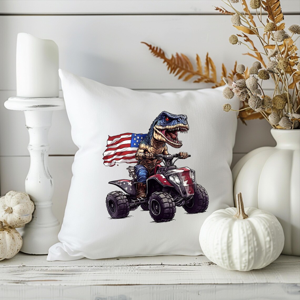 US American Flag T-rex Atv #2 Png, Sublimation Designs -digital ...