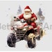 Santa Claus Atv Png, Sublimation Designs -digital Download, ATV PNG ...