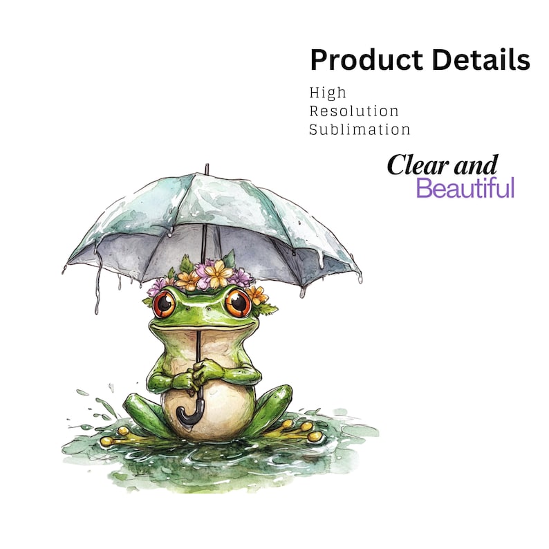 Watercolor Spring Frogs Clipart Bundle | 28 Cute Frog PNG Illustrations ...