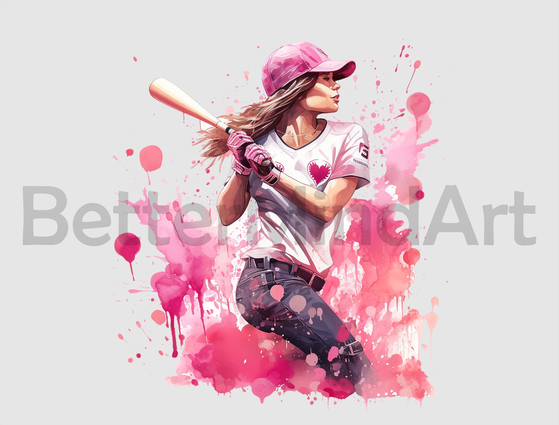 Pink Softball Mom Player Sublimation Designs - Softball PNG, Softball ...