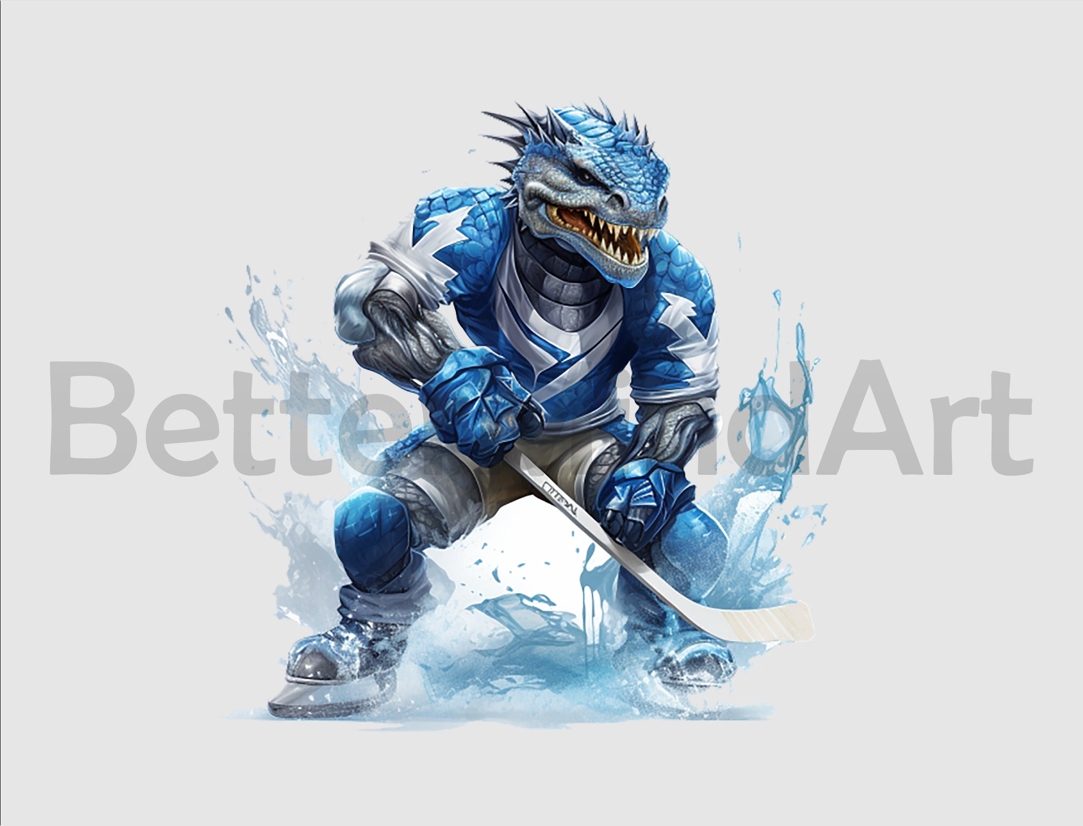 Ice Hockey Dragon Player #888PNG , Sublimation Designs, Digital ...