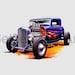 Cool Classic Hot Rod Car Sublimation Designs Hot Rod PNG , Hot Rod ...