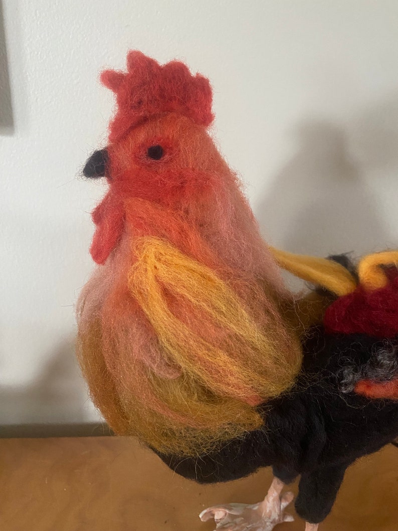 Needle Felted Rooster - Etsy
