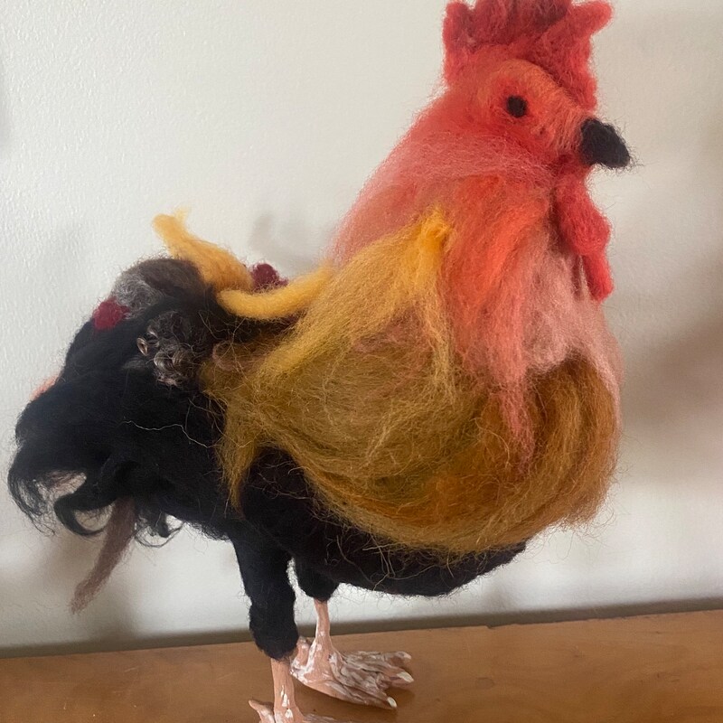 Felt Rooster - Etsy