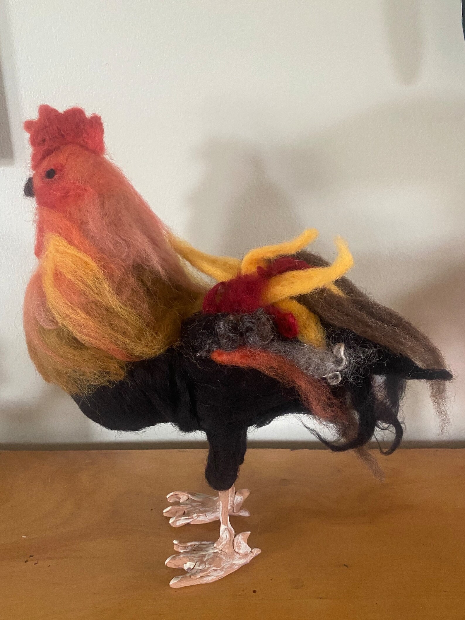 Needle Felted Rooster - Etsy
