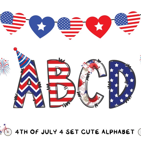 Patriotic Letters - Etsy
