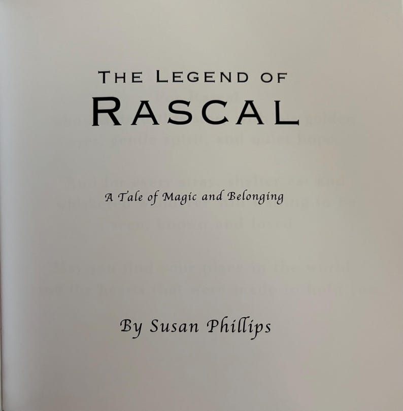 The Legend of Rascal, A Tale of Magic and Belonging - Etsy