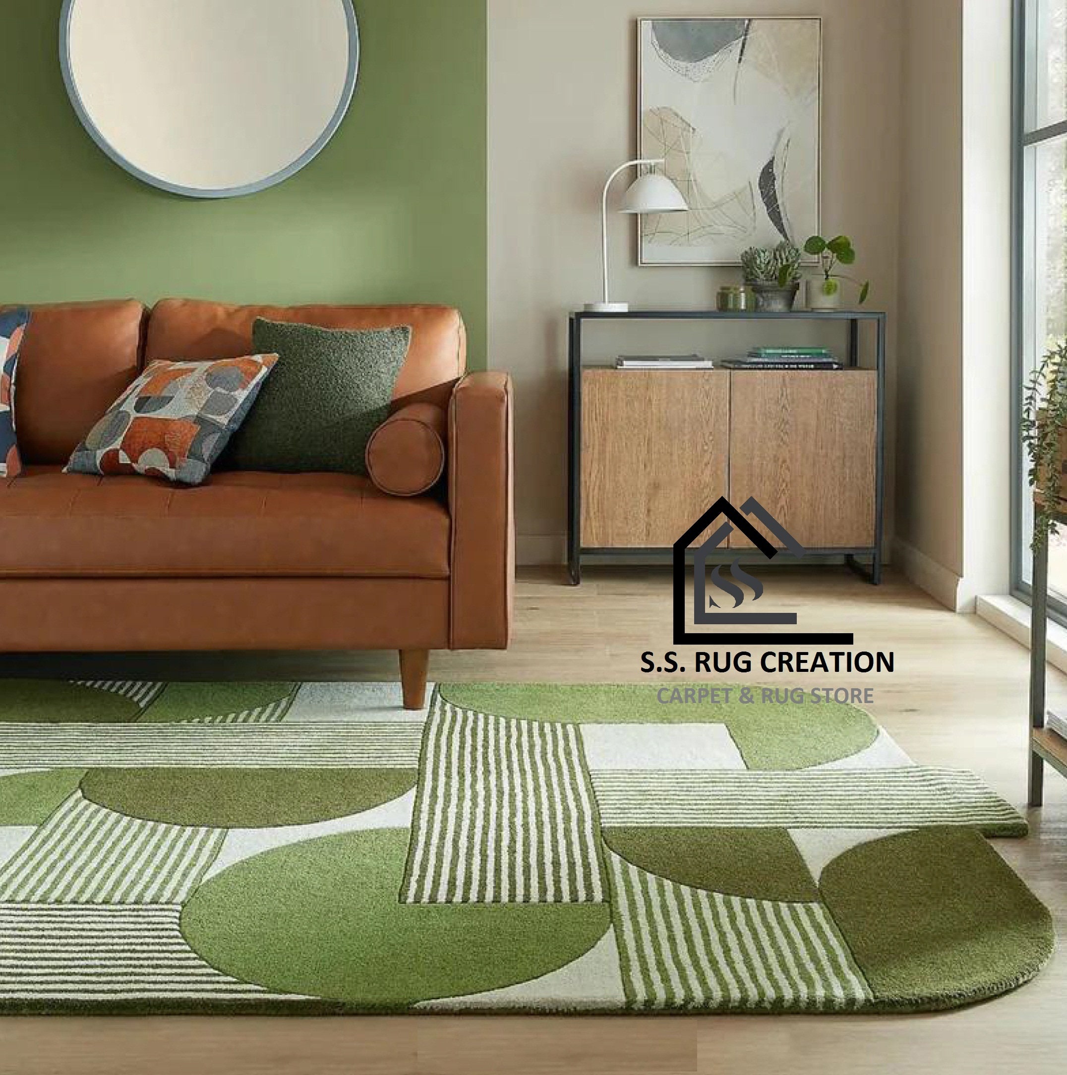 Rich Hand Tufted Rugs Irregular Shape for 100% Fine Wool Reach Living ...