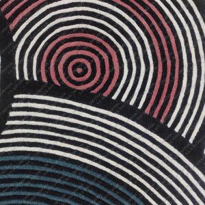 Irregular Round Shape Hand Tufted Wool Area Rugs for Living & Bedroom ...