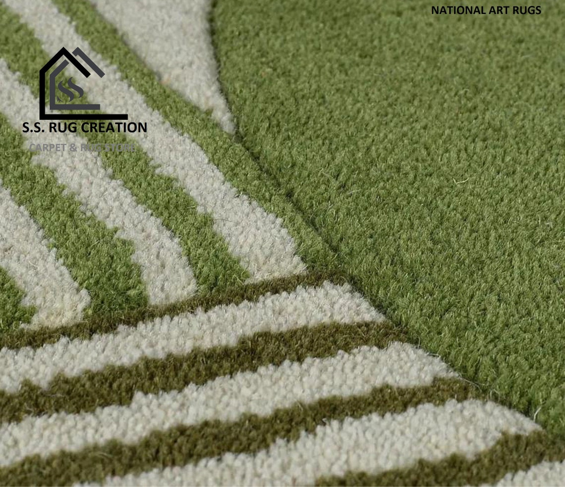 Rich Hand Tufted Rugs Irregular Shape for 100% Fine Wool Reach Living ...