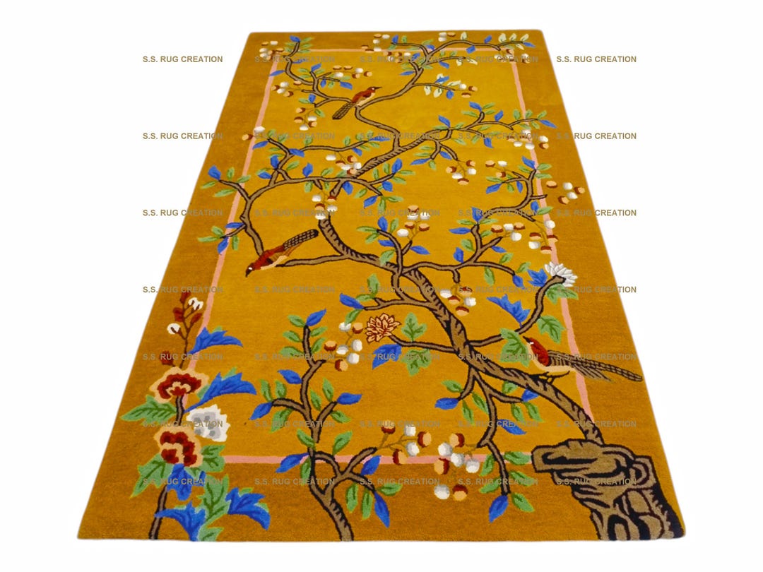 Rugs Bird Design Hand Made Tufted Rugs 100 % Fine Wool for Living,bed ...
