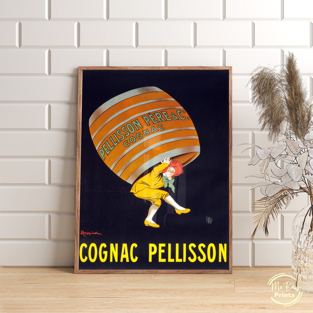 The Pellisson Père, Cognac Pellisson, Food&drink Poster, Vintage Poster ...