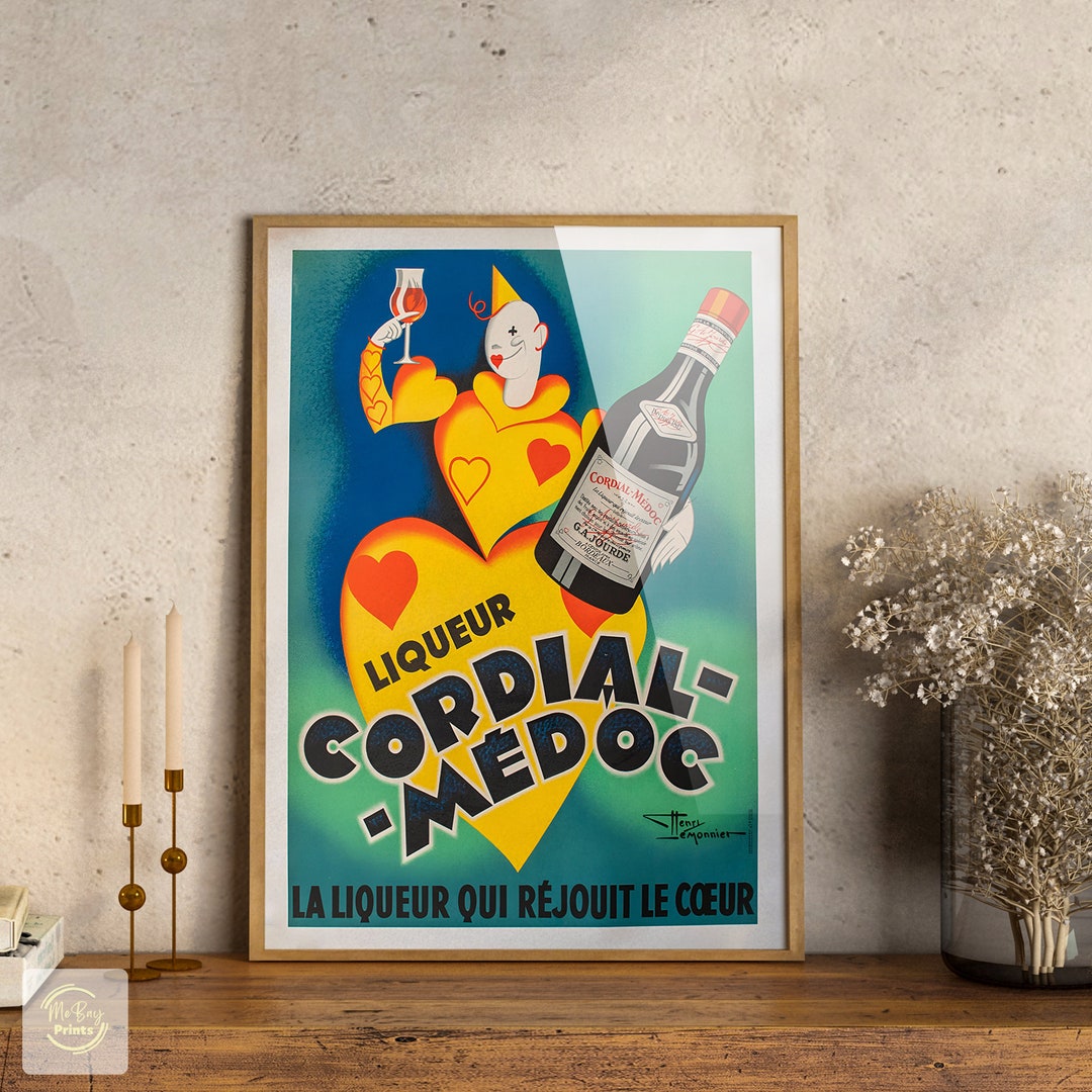 Liqueur Cordial Alcohol Poster, Beer Poster, Cocktail Poster, Retro ...